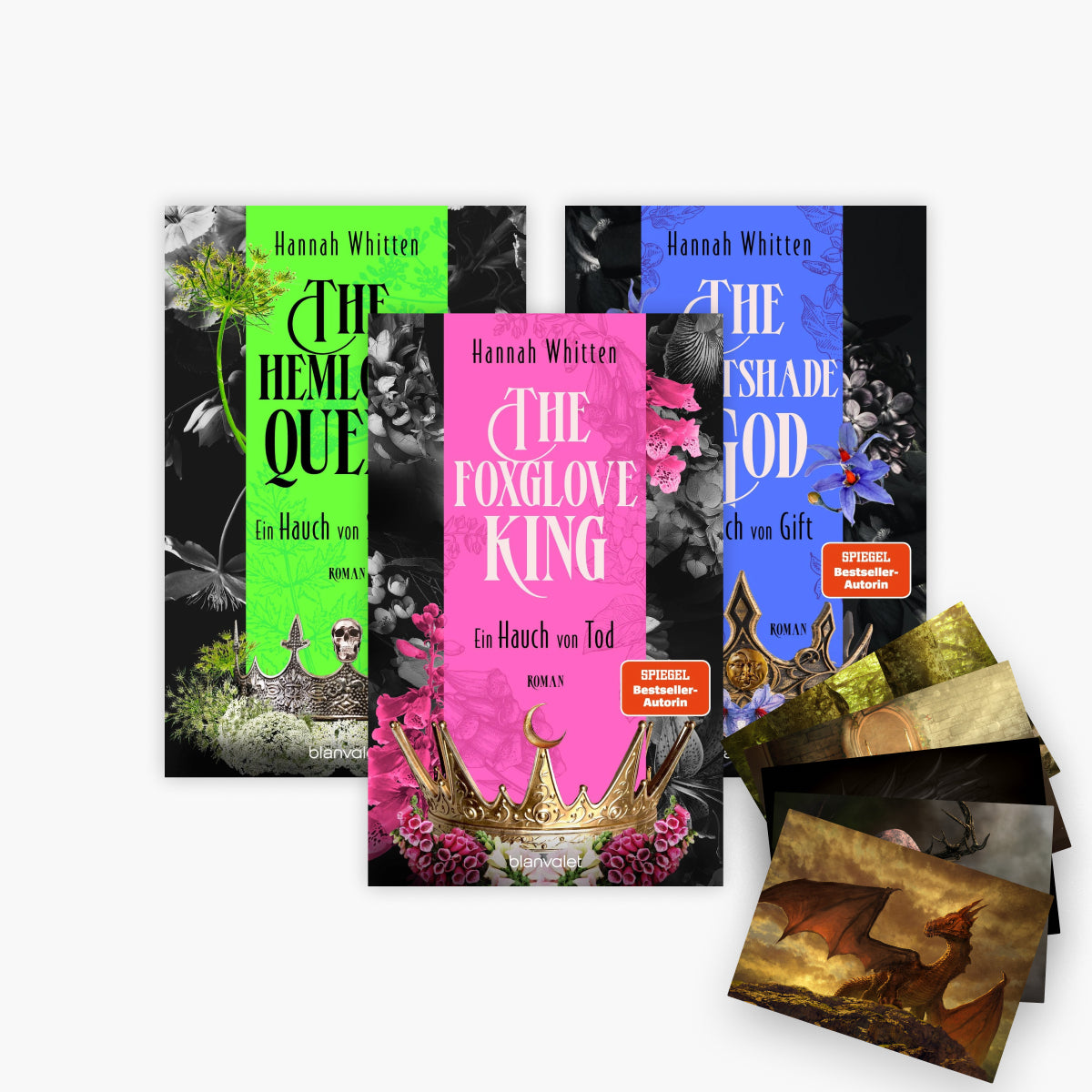 Die Nightshade Crown - Trilogie Band 1-3 plus 1 exklusives Postkartens ...
